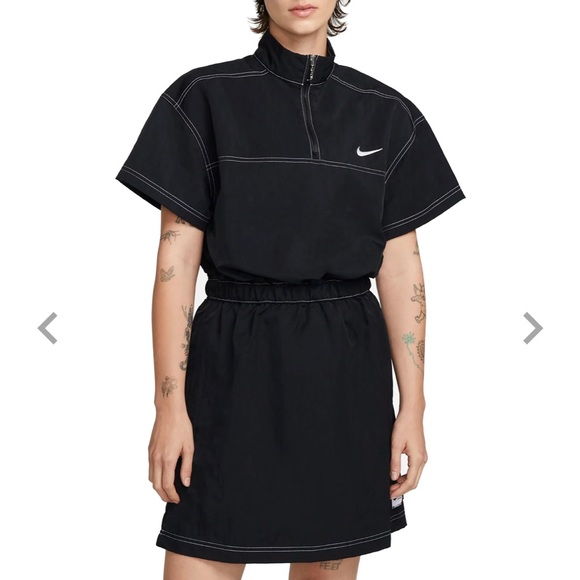 Nike | Dresses | Nwt Nike Womens Sportwear Swoosh Woven Dress | Poshmark